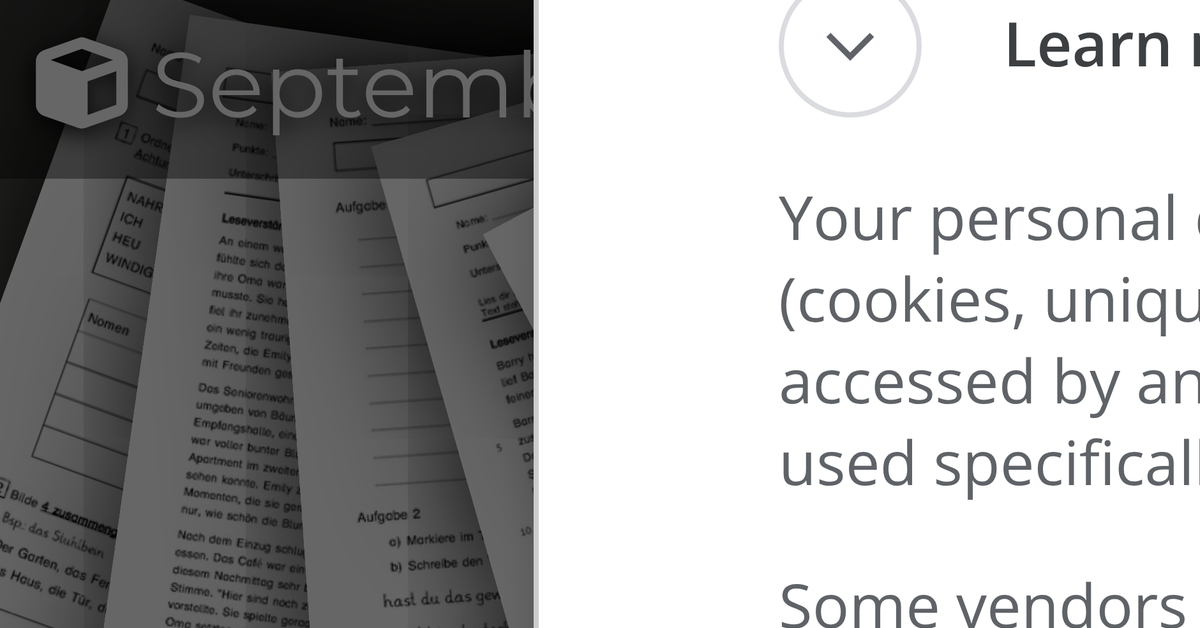 September / Oktober Deutsch - 4. Klasse