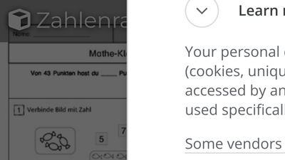 Zahlenraum bis 20 Mathematik - 1. Klasse