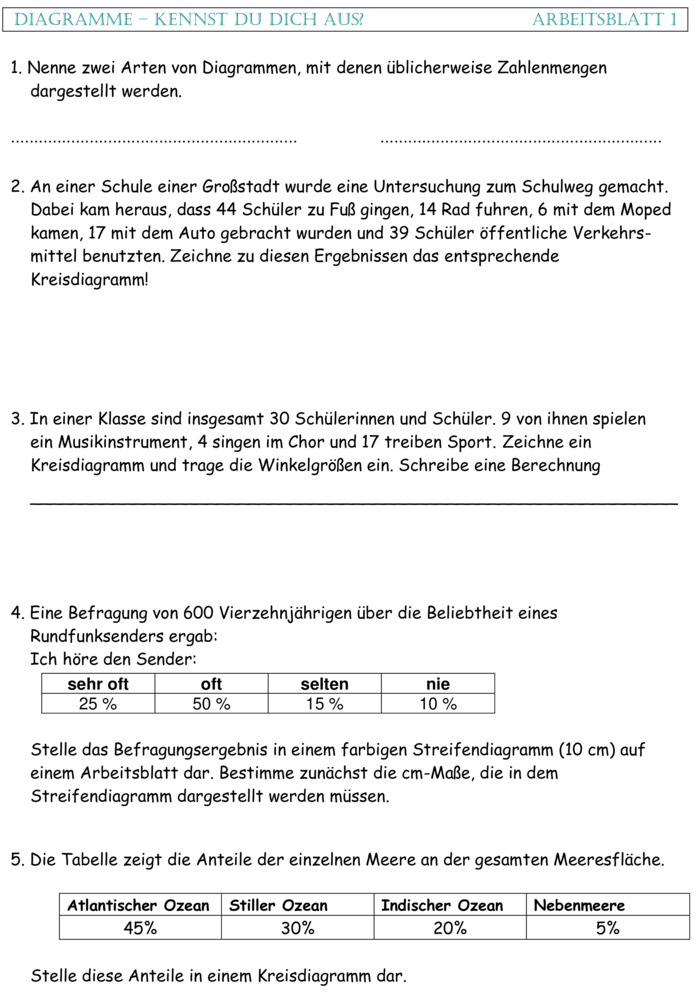 Übungsblatt zu Sonstiges [Mathe 6. Klasse]