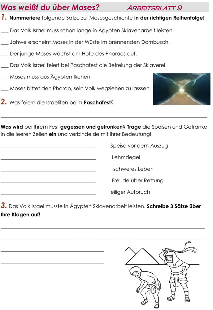 Übungsblatt zu Mose